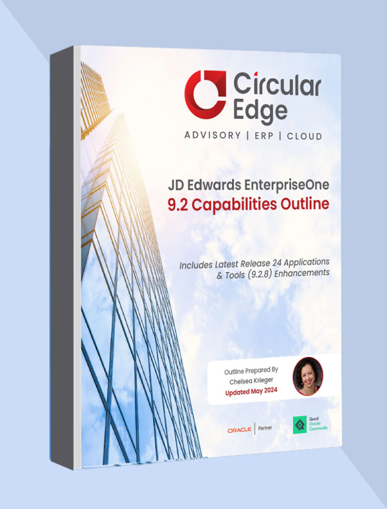 JD Edwards E1 9.2 Capabilities Whitepaper